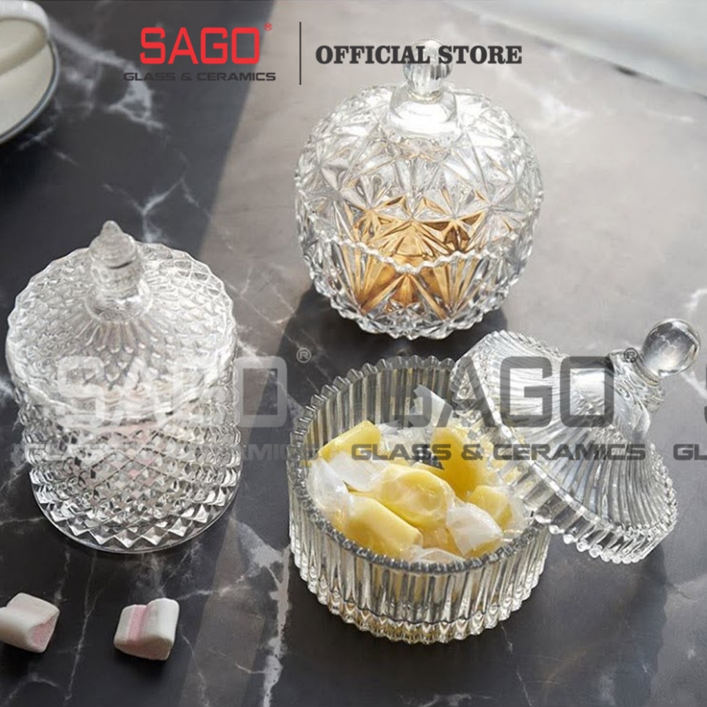 Delisoga Diamond Glass Jam Bowl (Optional) | Shopee Philippines