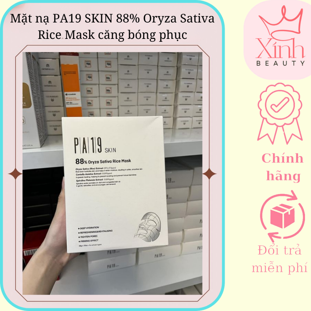 Pa19 SKIN 88% Oryza Sativa Rice Mask restores shine | Shopee Philippines
