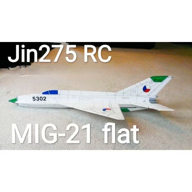 MIG 21 flat aircraft kit, span 50cm (speed not for those with weak ...