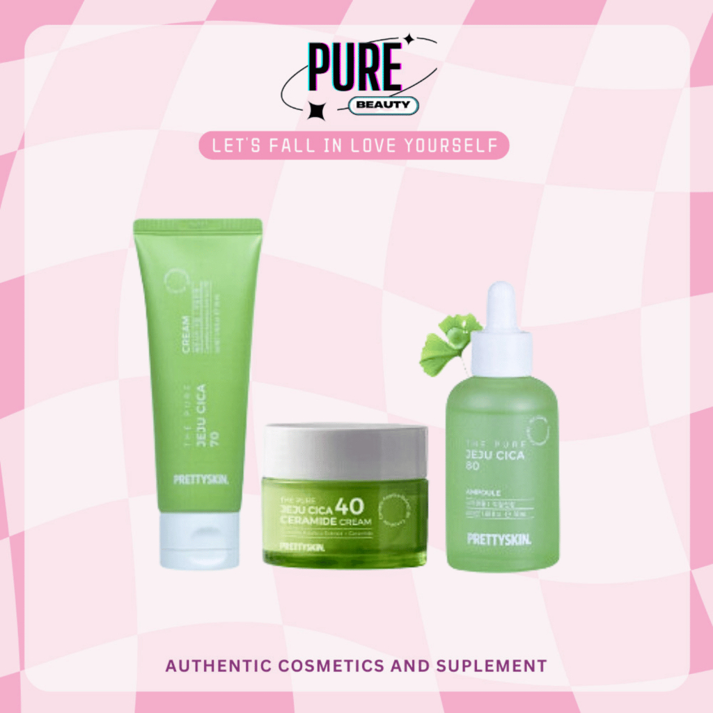 The Pure Pretty Skin Jeju Cica Korean Skin Care Product | Shopee ...