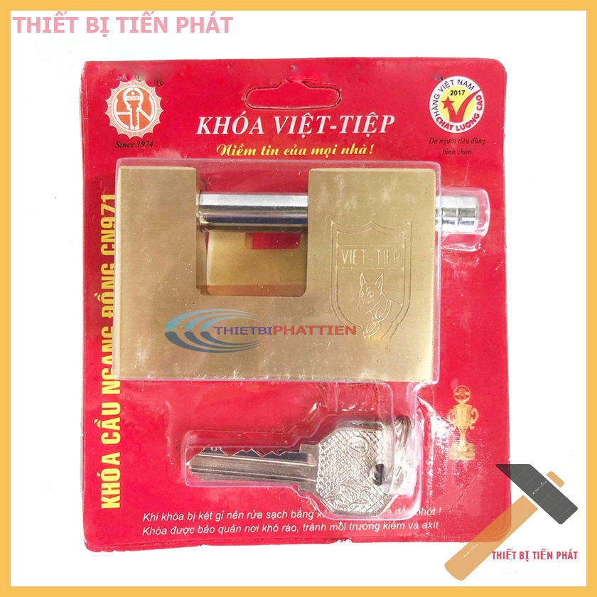 VIET TIEP Horizontal Bridge Door Lock CN971, Solid Brass, Anti-Theft ...