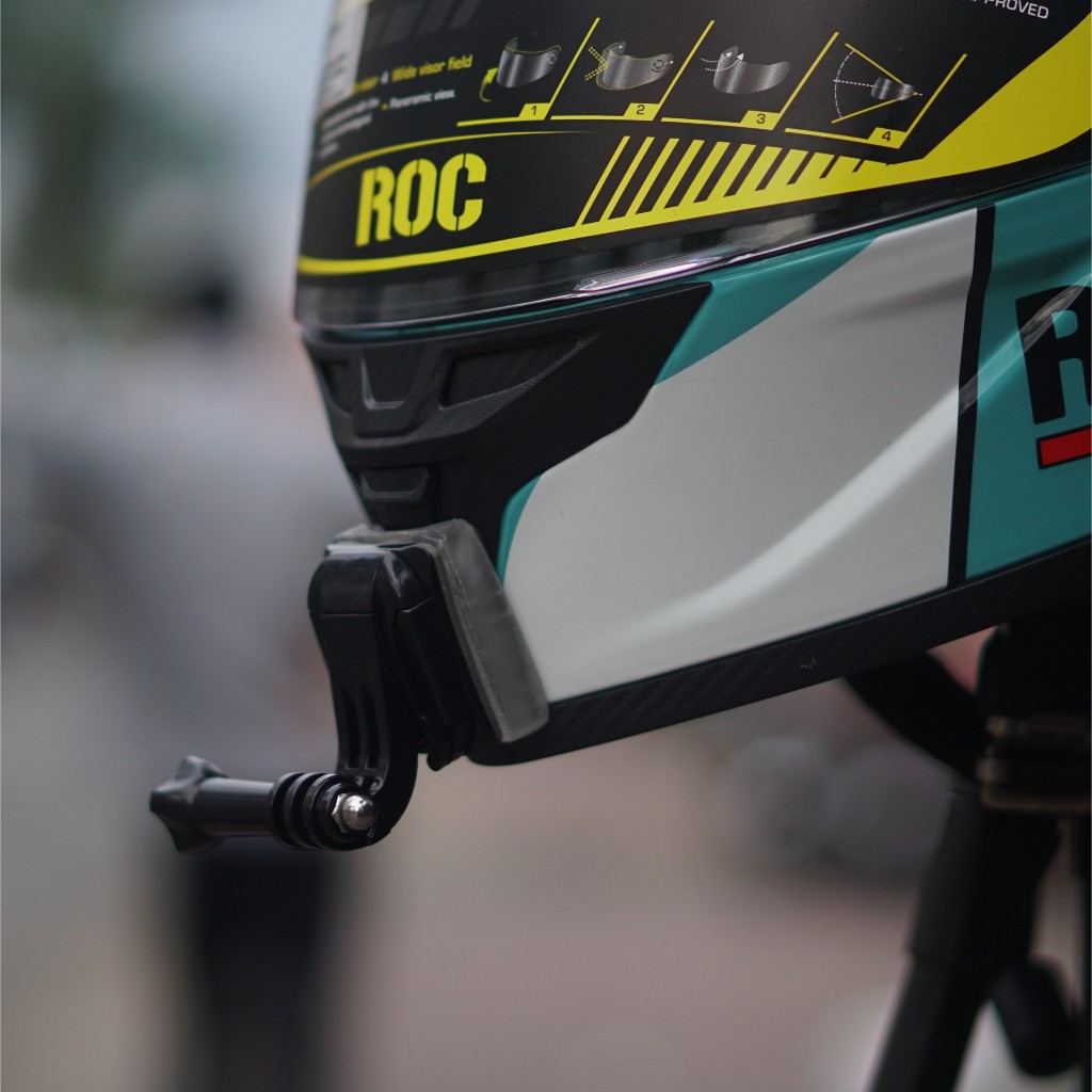 Roc 03 full face camera chin Mount - Gopro camera Mount set on ROC03 ...