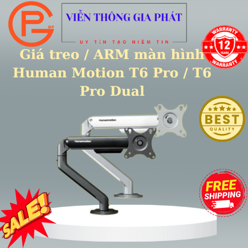 Human Motion T6 Pro / T6 Pro Dual monitor mount / ARM (Genuine product) | Shopee Philippines