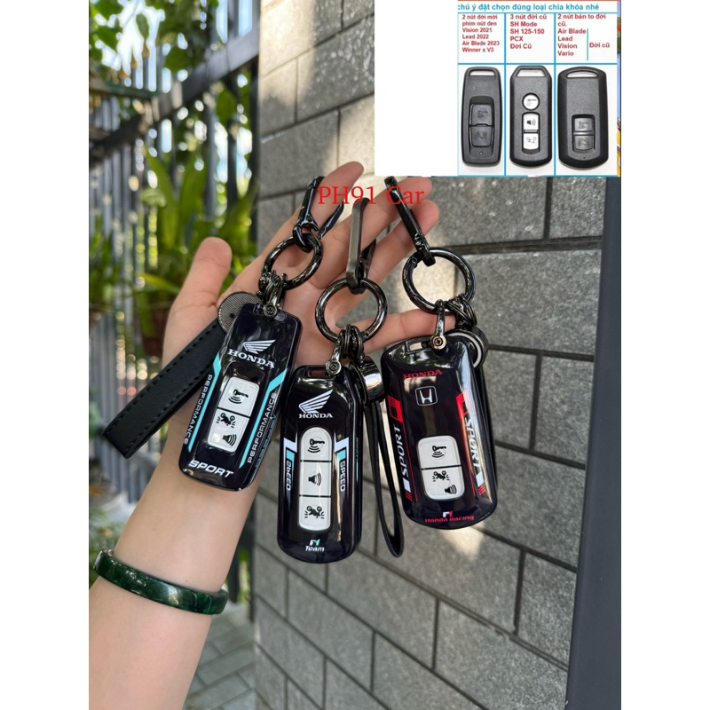 Smartkey Key Case Combo (PC Plastic)HONda AB Vision Winx PCX Cub Vario ...