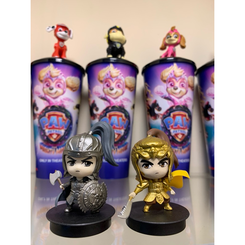 (NEW) Combo movie cup topper figure, The Great Wall movie cup topper ...
