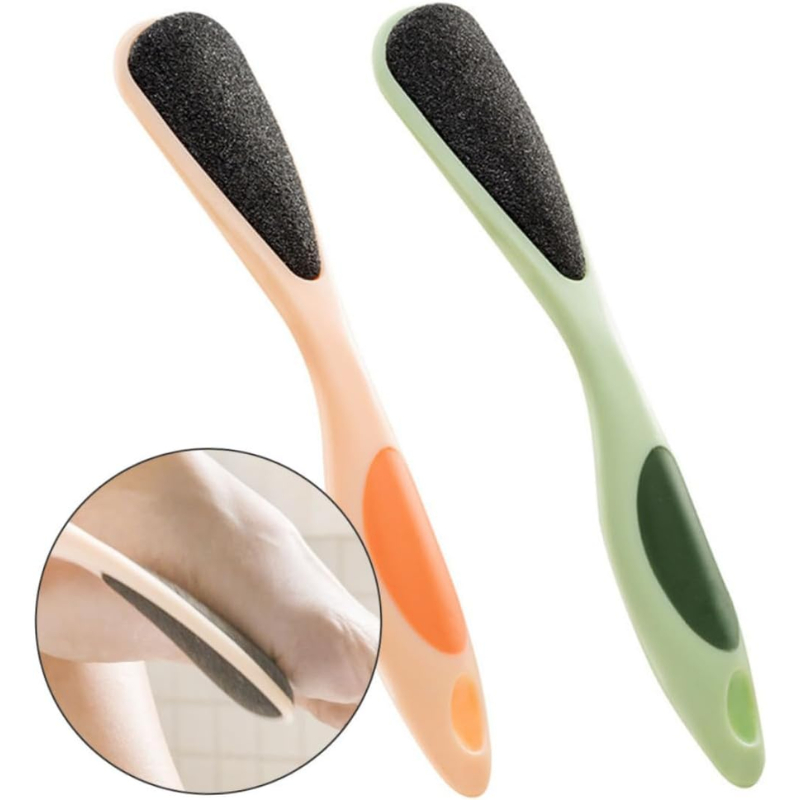 Heel Scrubber, Rough Double-Sided Foot Exfoliator, Compact Ergonomic ...