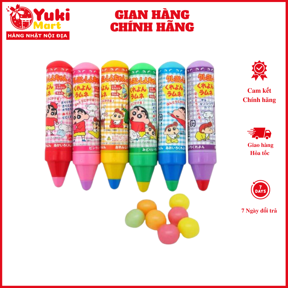 Shin-chan colored pencil candy in many flavors 14g | Shopee Philippines