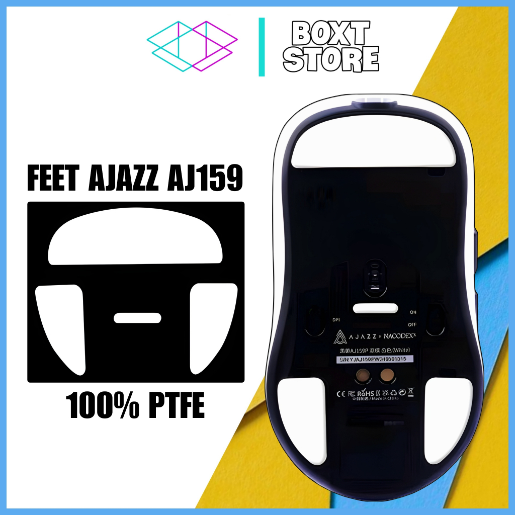 Mouse Feet PTFE WHITE ICE For Mouse AJAZZ AJ159 PRO APEX - FEET AJ159 ...