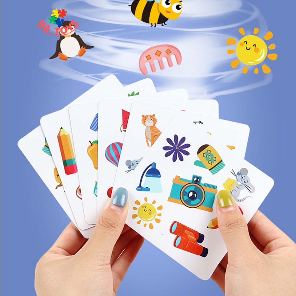 Game to find similar points on each Cardbag, train reaction and ...