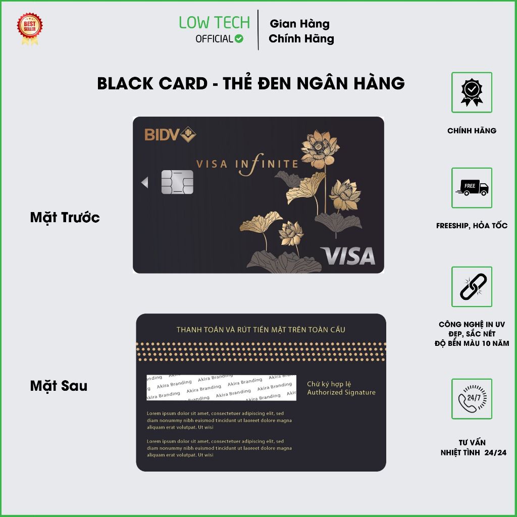 [Black Card] - BIDV Black Card, Power Black Card, Bank Black Card, NFC ...