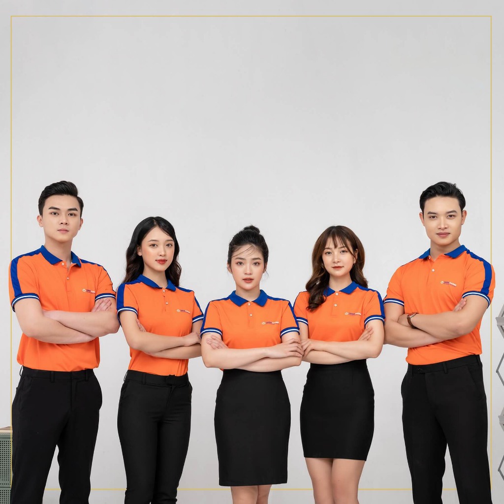 Orange uniform t-shirts printed on demand, uniform shirts for ...