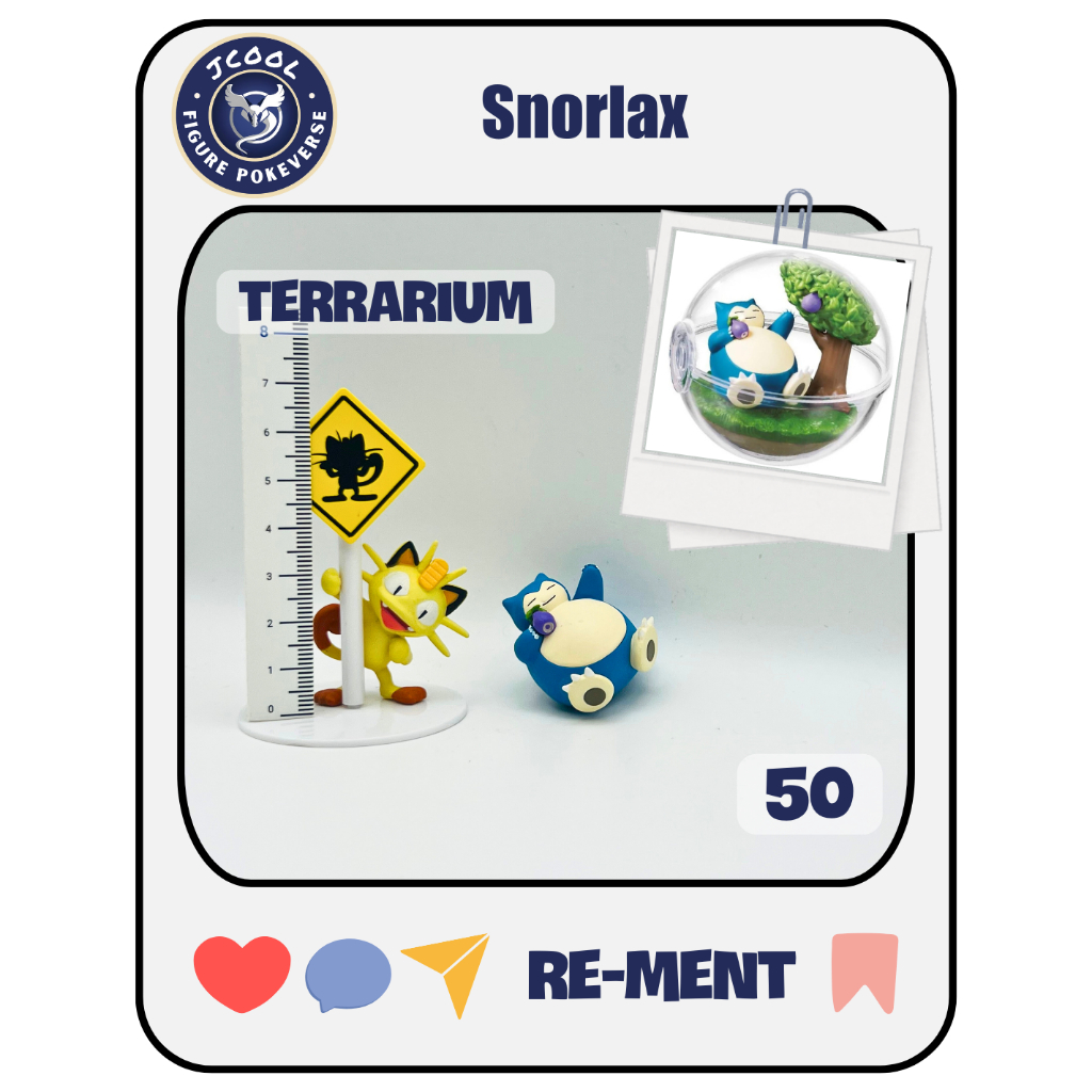 Snorlax - Gen 1 Kanto region - Genuine RE-MENT Pokemon model TERRARIUM ...