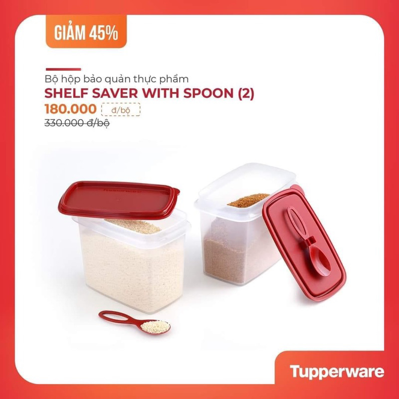 Tupperware- Shelf Saver With Spoon 850ml (1 box) | Shopee Philippines