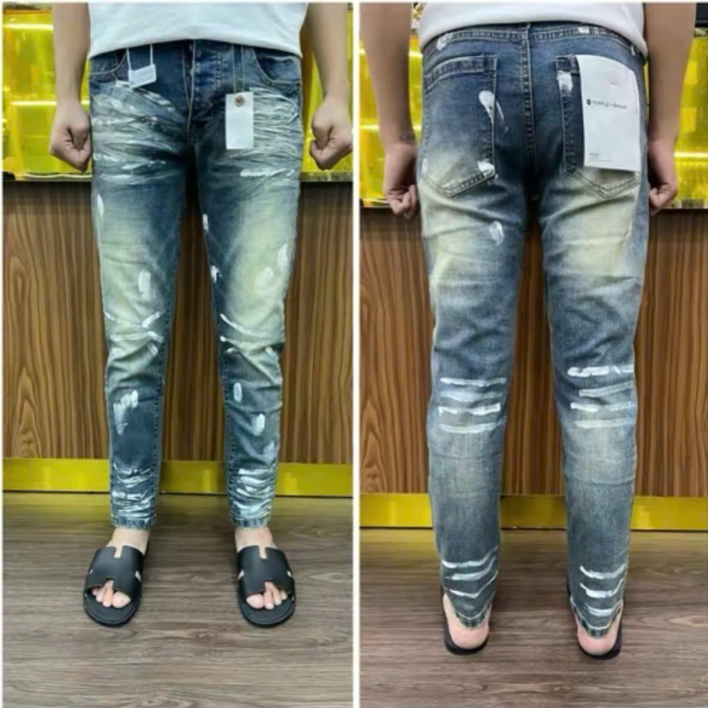 MEN'S YELLOW PO PO PO JEANS WITH 2 LUA TANGS | Shopee Philippines