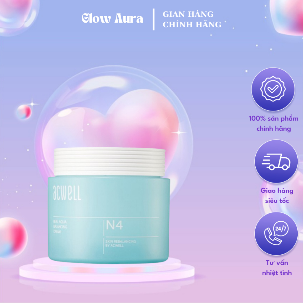 Acwell Real Aqua Balancing Cream 50ml - Moisturizing Cream | Shopee ...