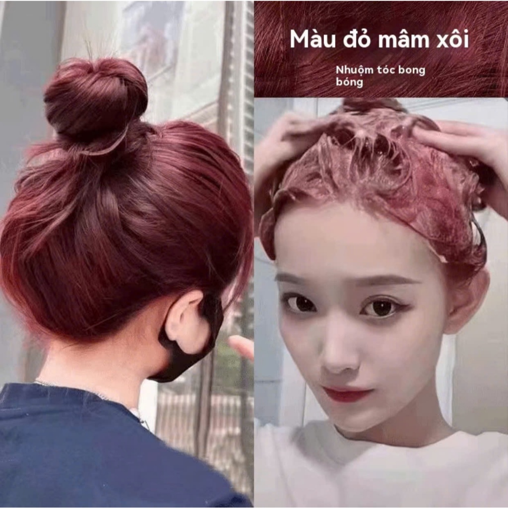 Raspberry RED BROWN Hair Dye Dye At Home Without Bleaching Comes With ...