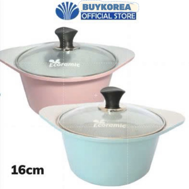 Stone pot 16cm, 5 layers super durable Ecoramic EVL-16 Daewoo Korea ...