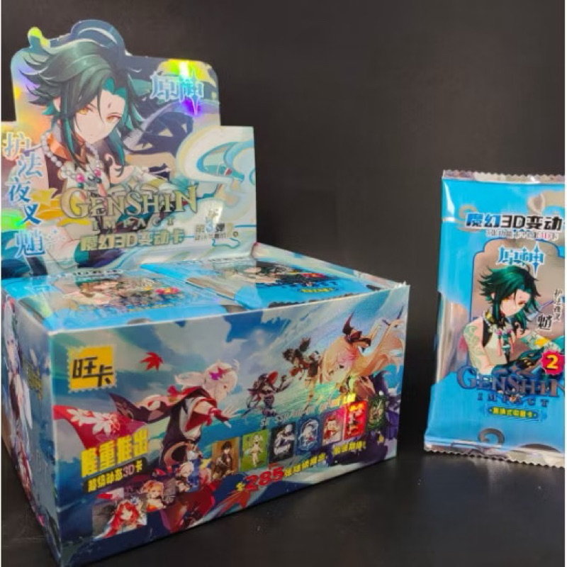 [full Box] Genshin Impact 3D dignity cards 30 packs/box | Shopee ...