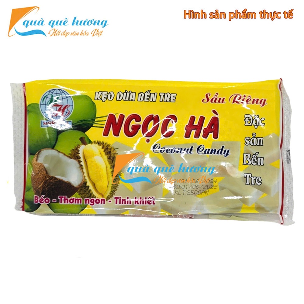Ngoc Ha Durian Coconut Candy 250g pack - Ben Tre specialty | Shopee Philippines