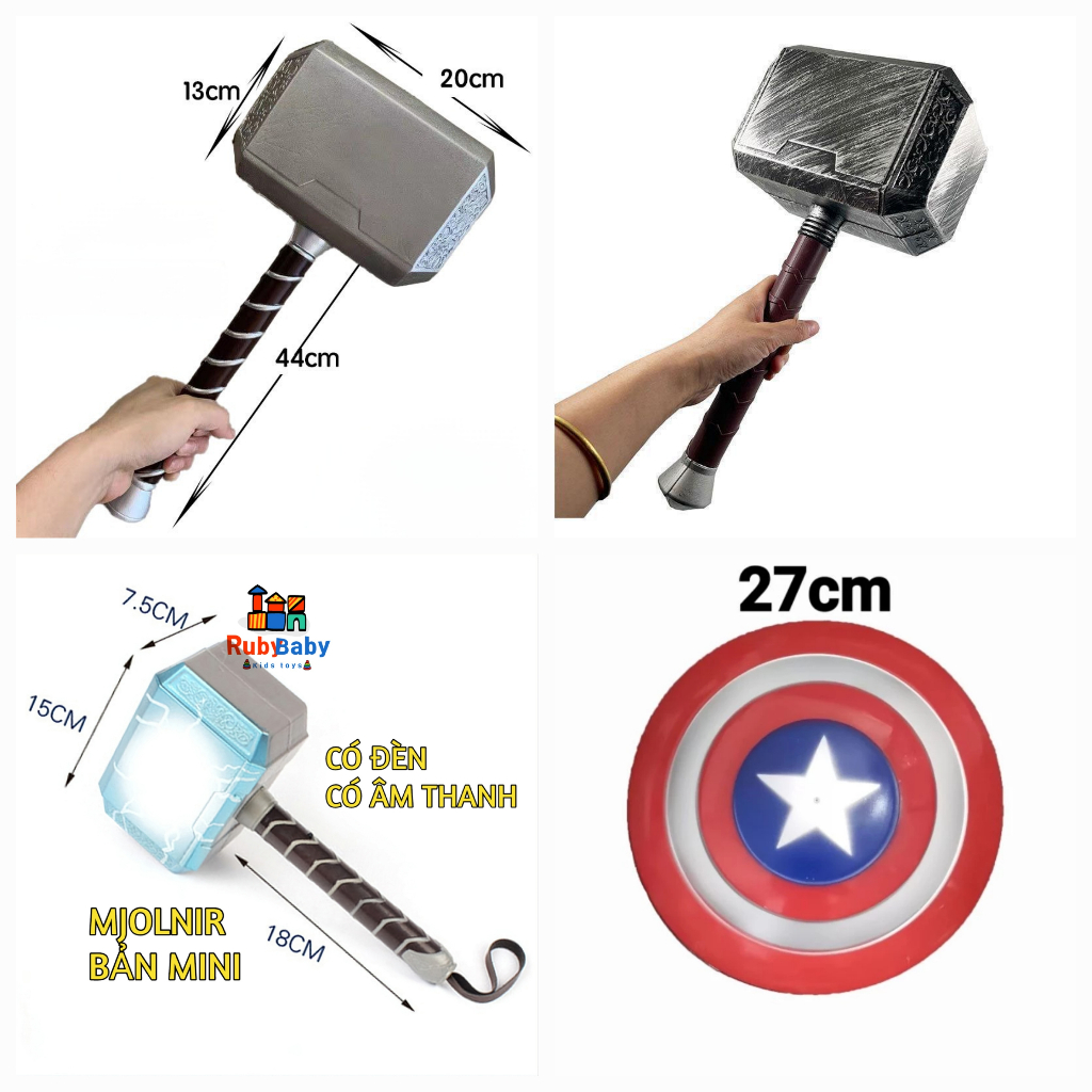 Toy thor Hammer, Thanos Costume Mask, Captain America Shield, Marvel ...