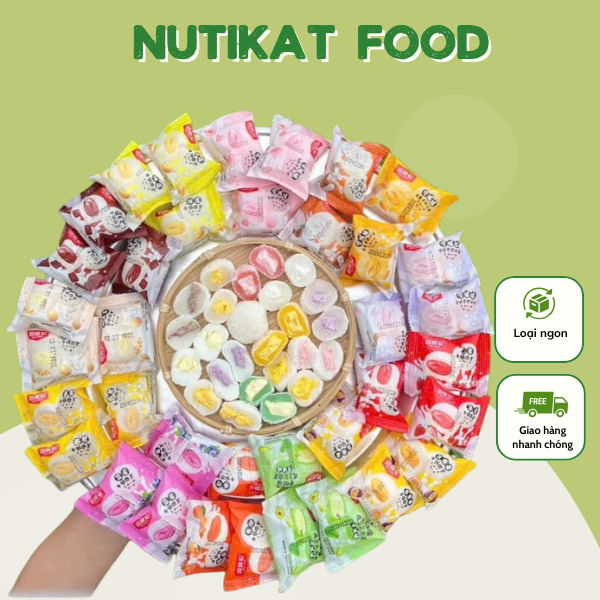 Mochi Cake with Cream Filling 13 flavors of Milk Durian/Taro/Soy ...