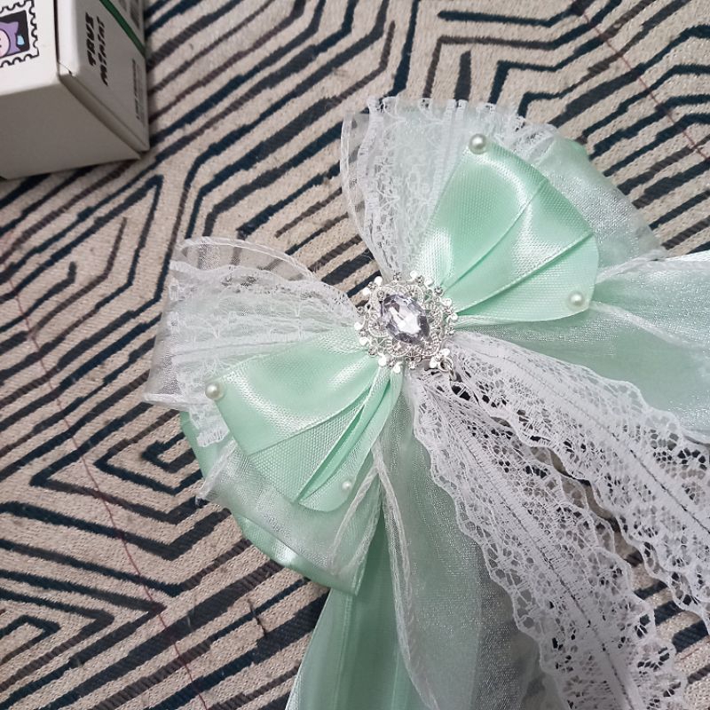 Beautiful mint lightstick bow - TXT BOYNEXTDOOR TWS BTS SEVENTEEN ZB1 ...