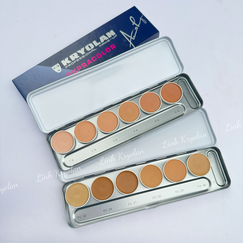 Supracolor Kryolan 6-color foundation palette | Shopee Philippines