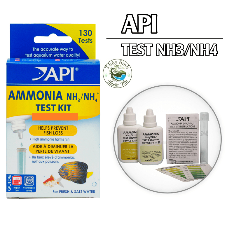 API Ammonia Nh3/Nh4 test kit to check ammoni indicator parameters for ...