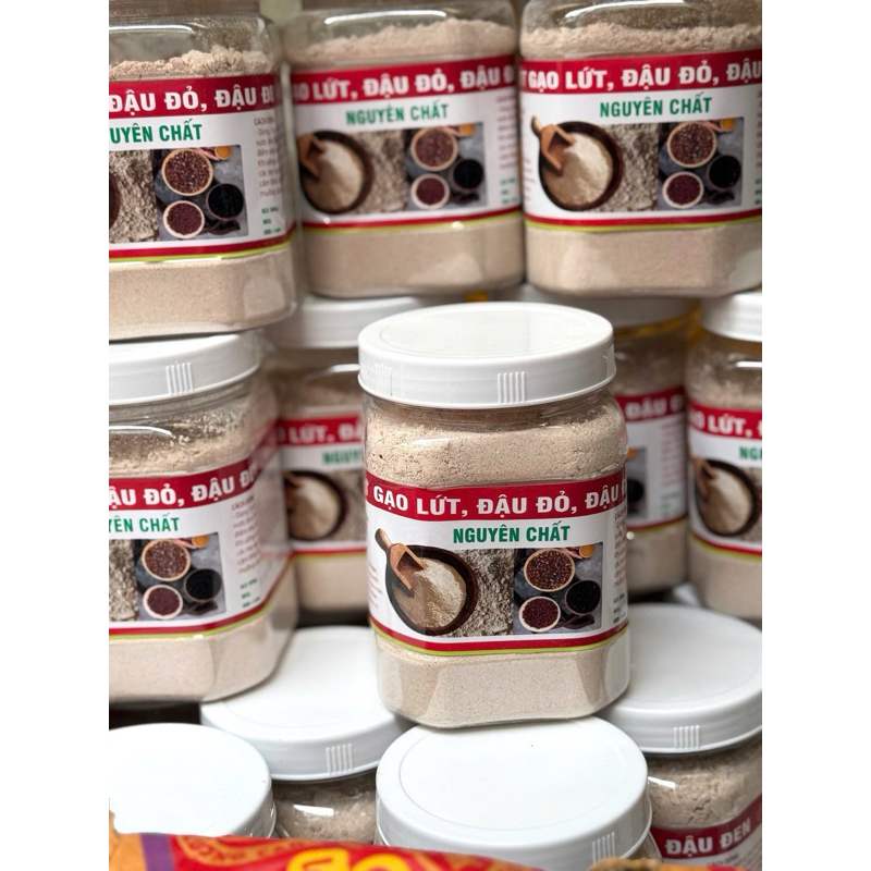 500g jar of brown rice flour mixed with black beans and red beans ...