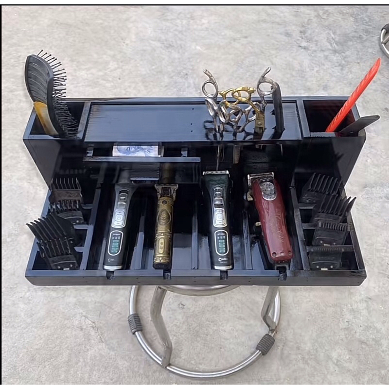 4-compartment wooden trimmer tray with drawers. | Shopee Philippines