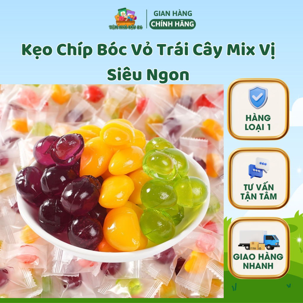 1Kg Peeled Fruit Candy Chips Mixed with Super Delicious Flavors Candy ...