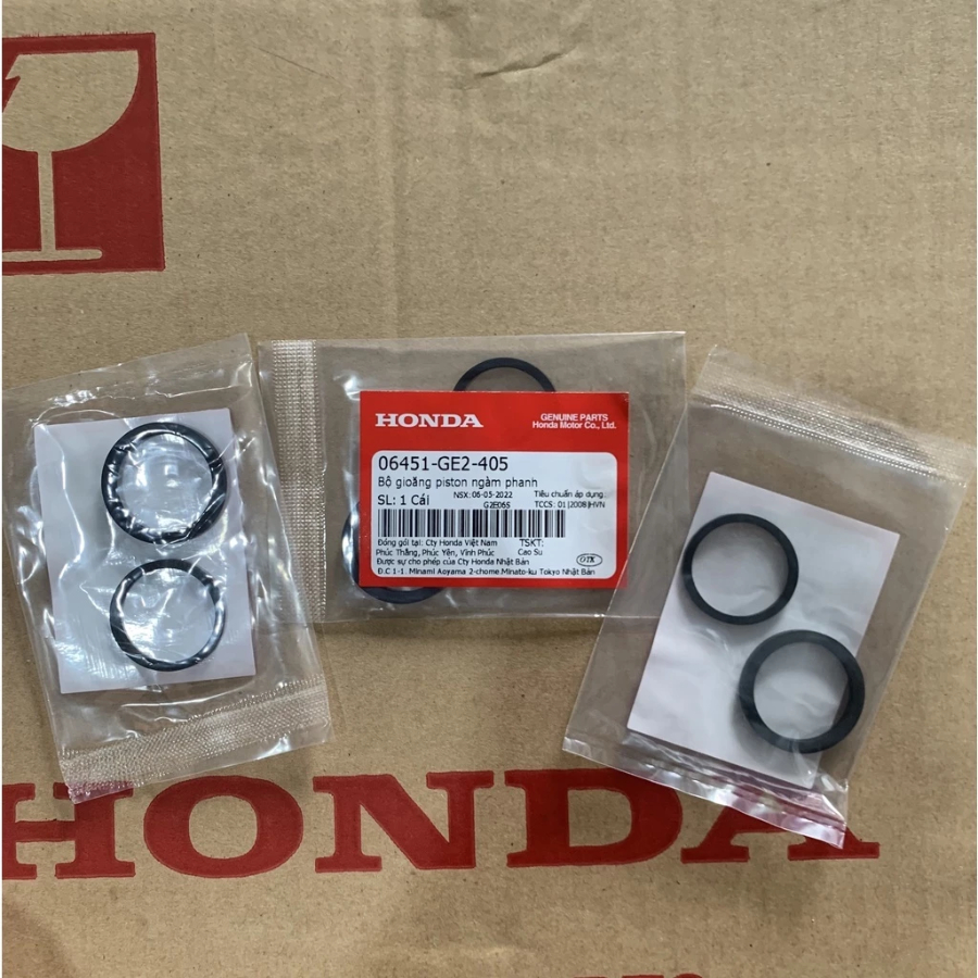 Genuine Honda Brake Mount Piston Gasket Set Code (06451-GE2-405) Code ...
