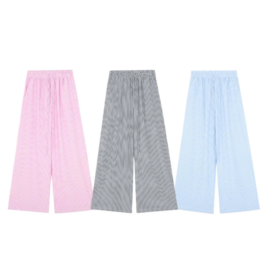 Calem club plaid pants with wide leg, elastic waist, drawstring kate ...