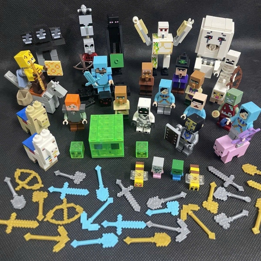 As145 RANDOM 1 Lego puzzle of minecraft characters 29 characters ...