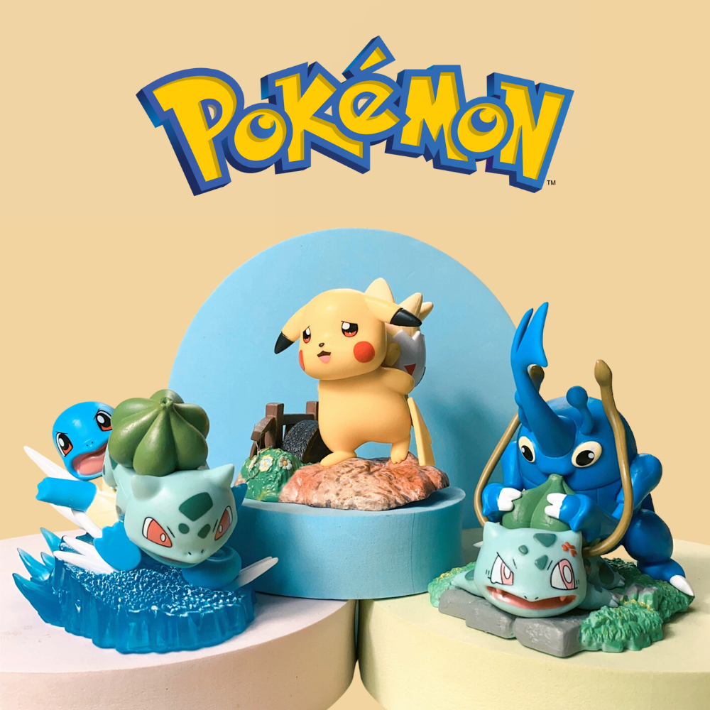 Pokemon Surfing Model Toy Pokemon Model Carrying Each Other Pikachu ...