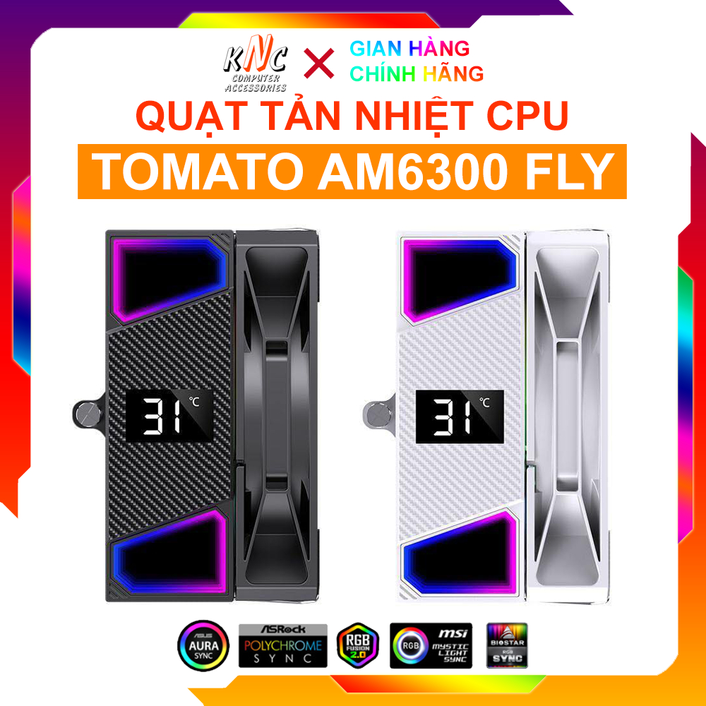 Tomato AM6300 Fly Led ARGB Digital Mainboard CPU Cooler Fan - Fullbox ...