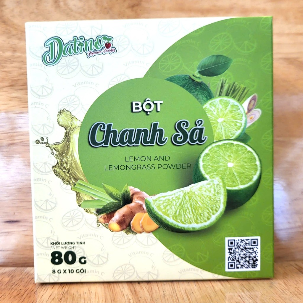 DATINO [Box of 80gr / 10 packs] Lemongrass Powder [VN] Lemon and ...