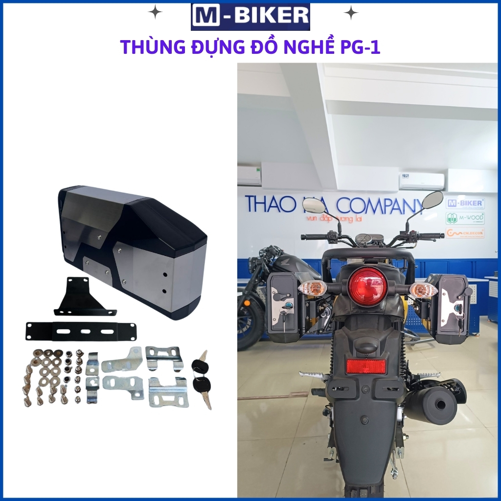 Storage box, tool box for vehicles, PG1 side box, BMW, PKL motor, ABS ...