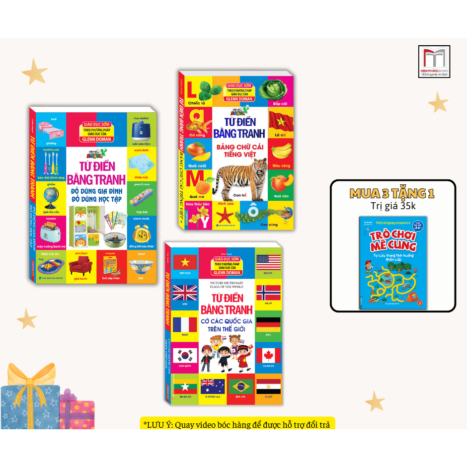 Book - combo 3c Picture dictionary - Vietnamese alphabet, Flags of ...