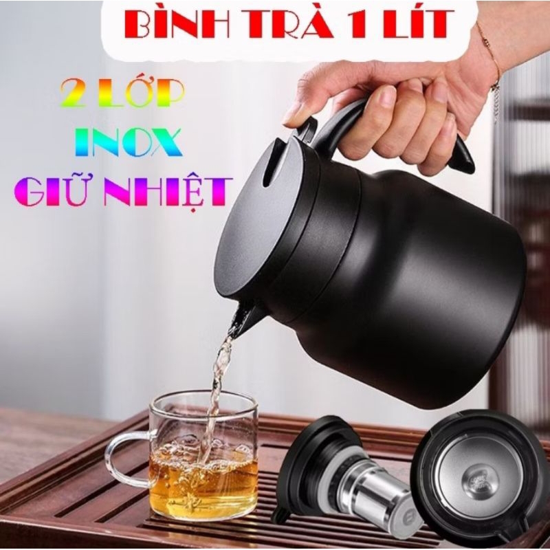 High Quality Thermal Tea Pot 1 Liter; 3 Layers of 316 Stainless Steel ...