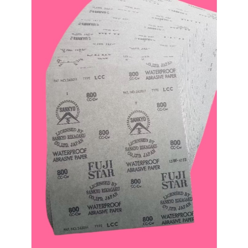 Water armor paper, Japanese armor of all roughnesses, fine sandpaper ...