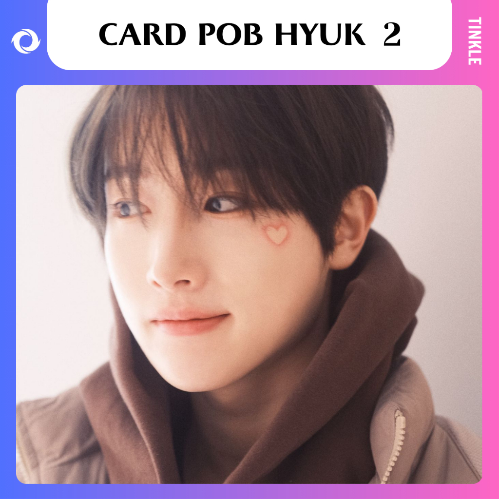 Tempest official 2 group HYUK Pob Card (genuine KPOP idol rounded ...