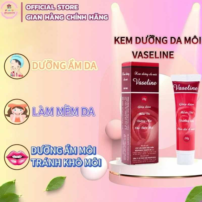Vaseline Medipharco lip cream - Softens skin, moisturizes skin and lips ...