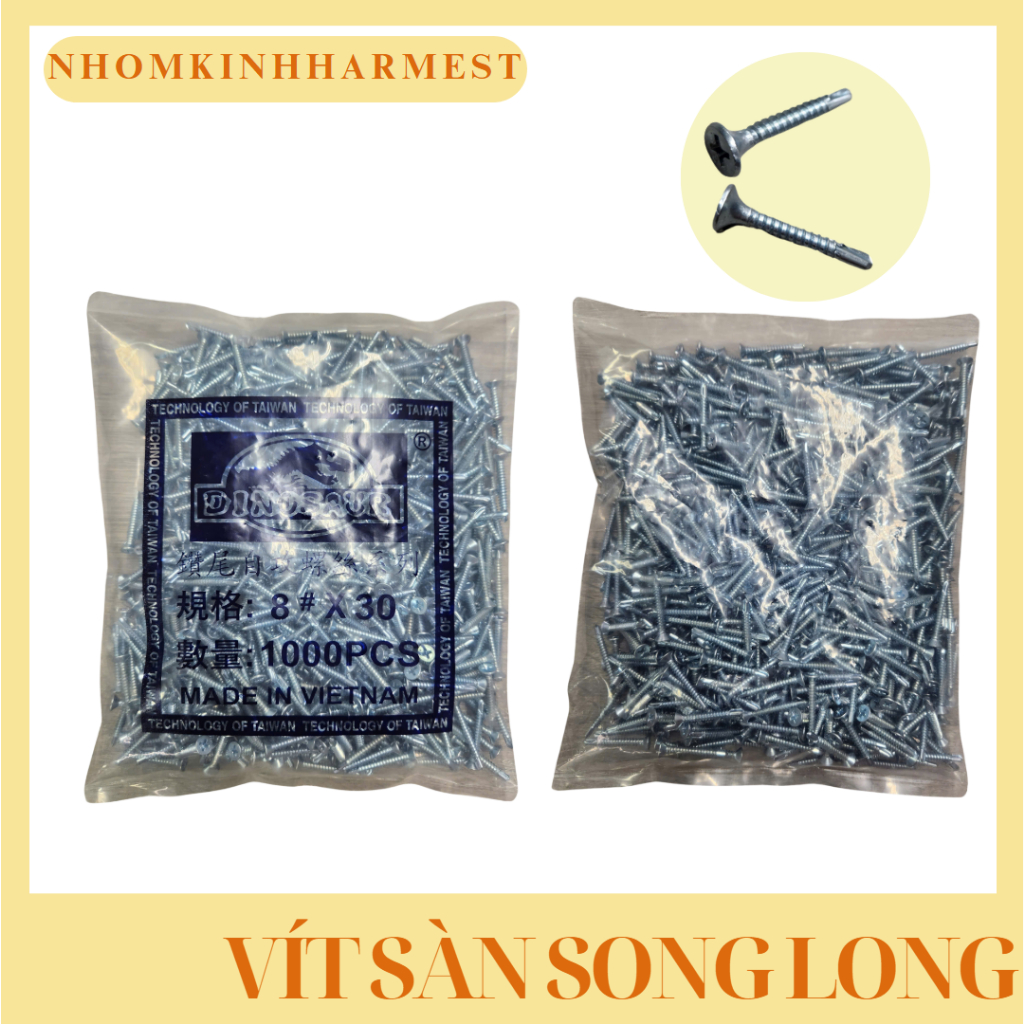 Pack of 1000 Fishtail Floor Head Iron Screws (Floor Screws), Dinosaur ...