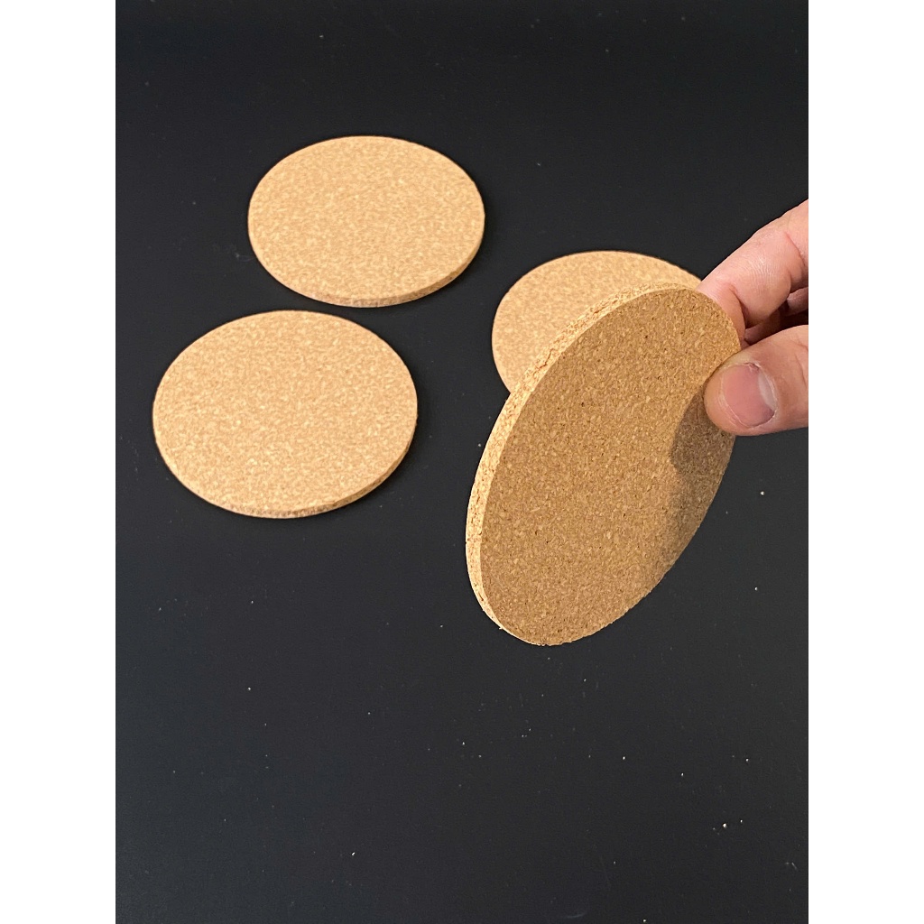 Smooth Cork Wood Cup Coasters Available in the Warehouse Can Be ...