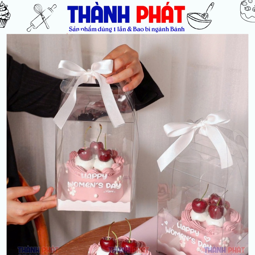 10 Cake boxes - mica boxes for birthday cakes 16cm x 16cm x18cm with ...