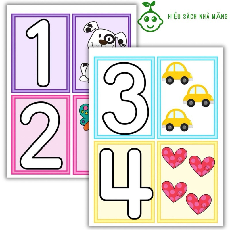 Mathematics and counting cards 1-10 include 5 sheets, made from a4 ...