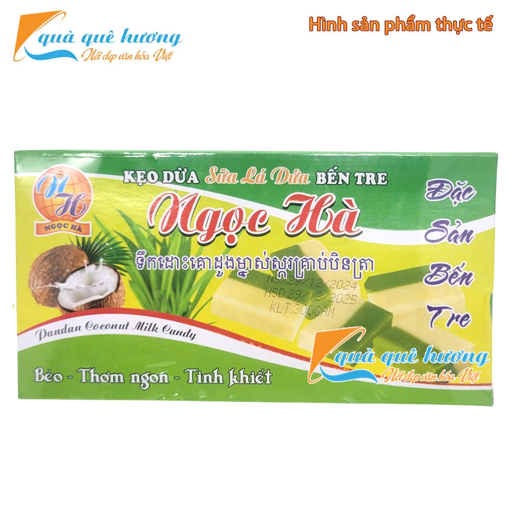 Ngoc Ha Pandan Milk Coconut Candy 250g box - Ben Tre specialty | Shopee ...