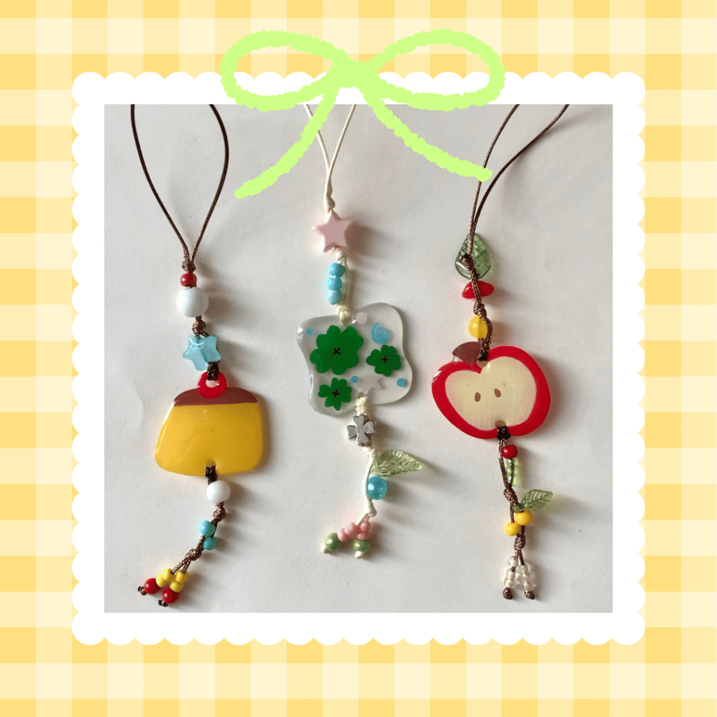 Jumino Core Japanese Vibe Keychain - Handmade Wax Rope Keychain in the ...