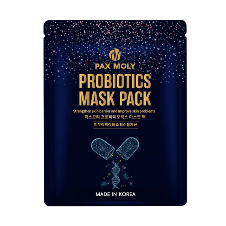 Pax Moly Probiotics Mask Pack moisturizes and improves skin problems ...